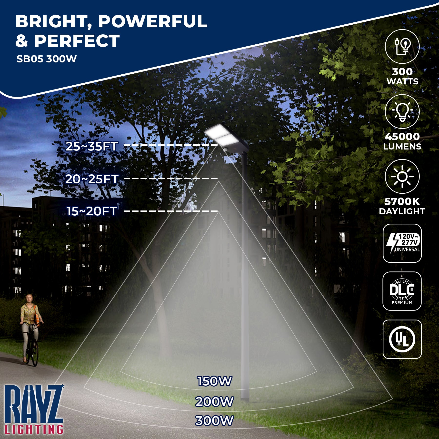 300W Led Shoebox Area Light | Shoebox Parking Lot | Shoebox Street Light